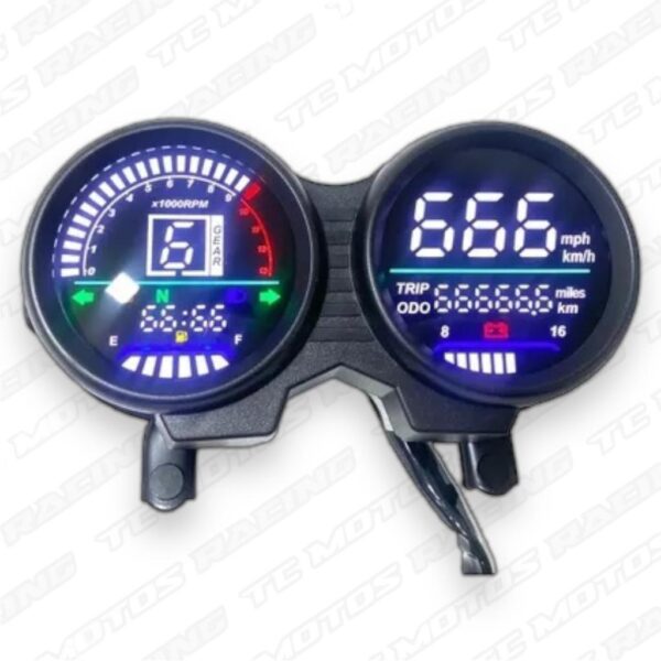 Velocímetro digital Boxer medidor de gasolina - TC MOTOS RACING