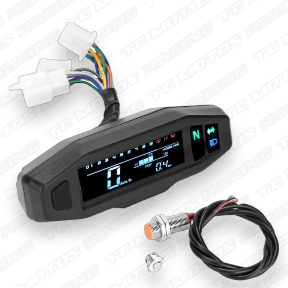 VELOCIMETRO DIGITAL UNIVERSAL TIPO VAPOR - TC MOTOS RACING
