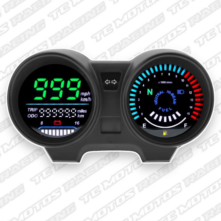 VELOCIMETRO DIGITAL UNIVERSAL REDONDO - TC MOTOS RACING